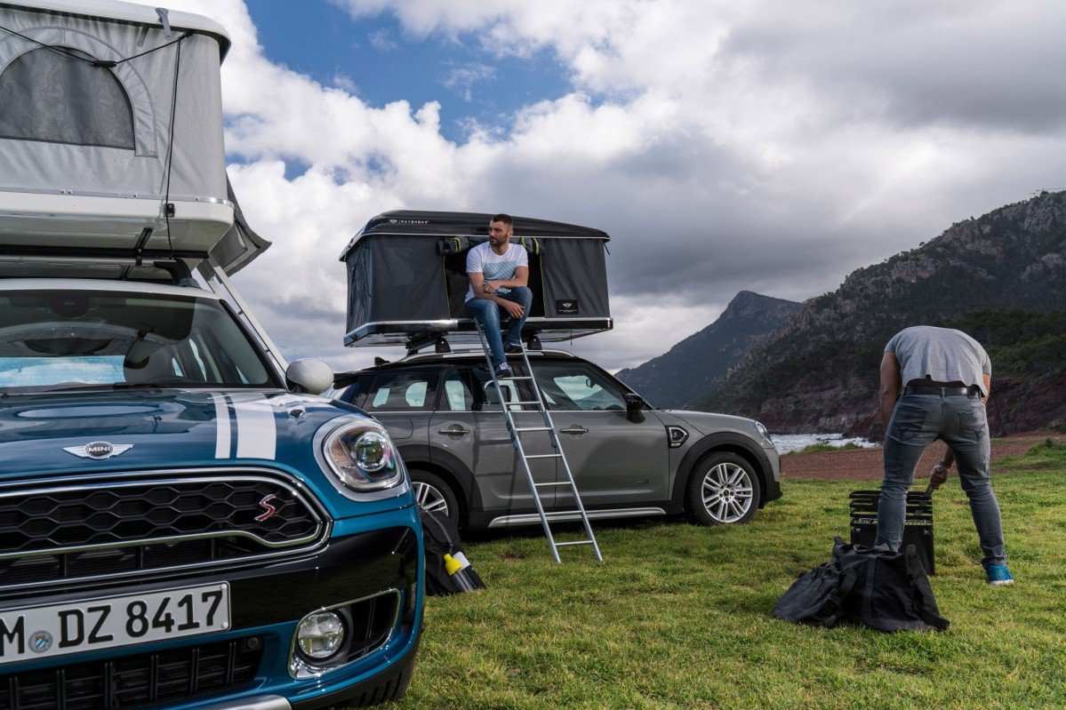 Forget hotel bills with the AirTop roof tent for the MINI Countryman