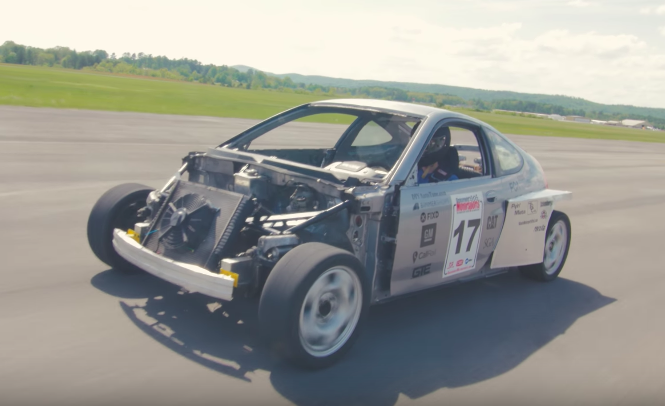 First-gen Honda Insight gets rear-mounted six-pot for autocross
