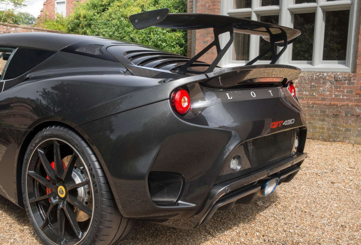 The 430 hp Evora GT430 sets new power and visual standards for Lotus